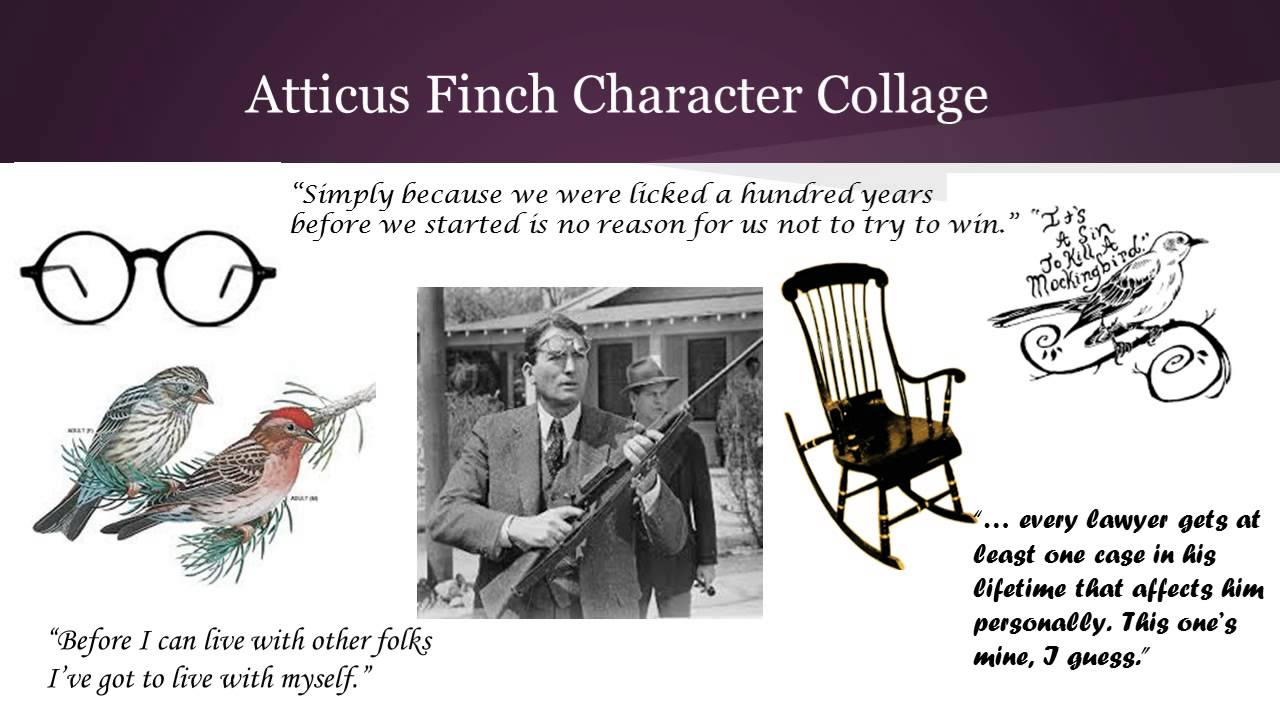 To Kill A Mockingbird Atticus Character Collage