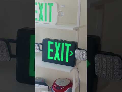 EXIT SIGNS AND EMERGENCY LIGHTS