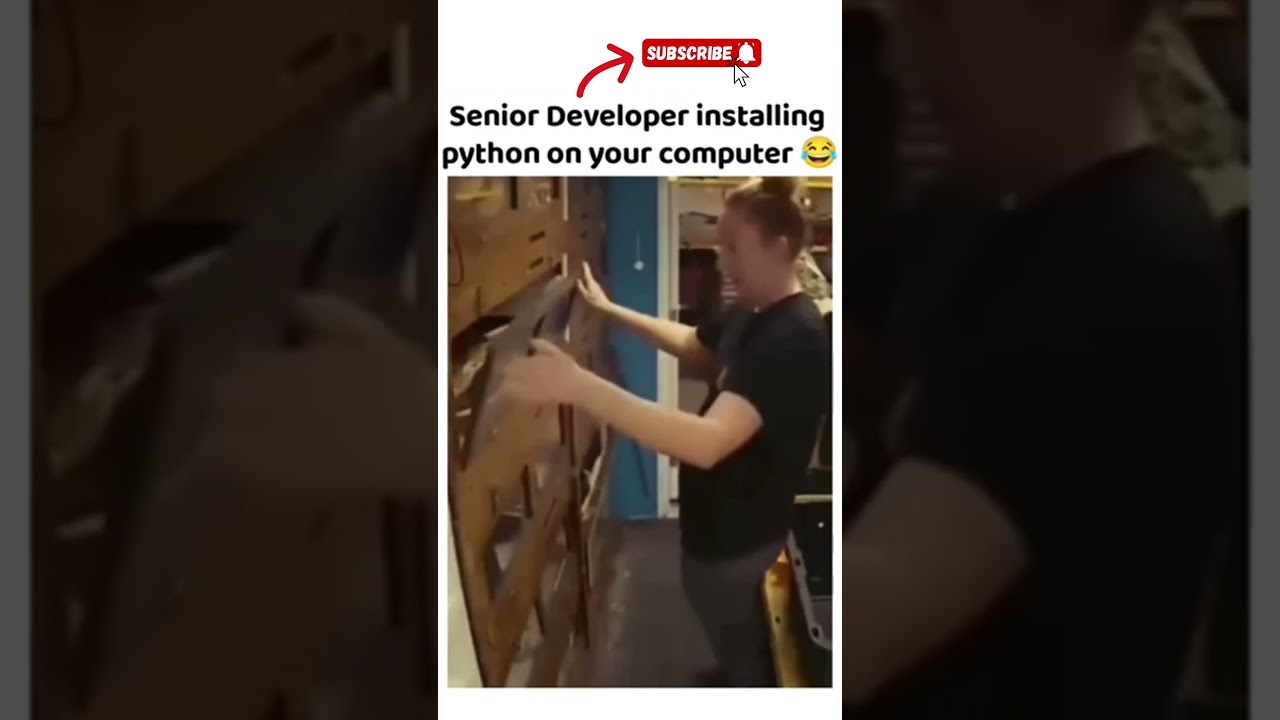 senior developer installing python in your system  #CodingShorts #LearnToCode #CodeIn60Seconds #js