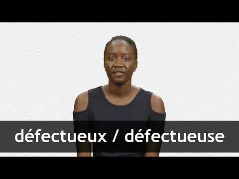English Translation of “DÉFECTUEUX” | Collins French-English Dictionary
