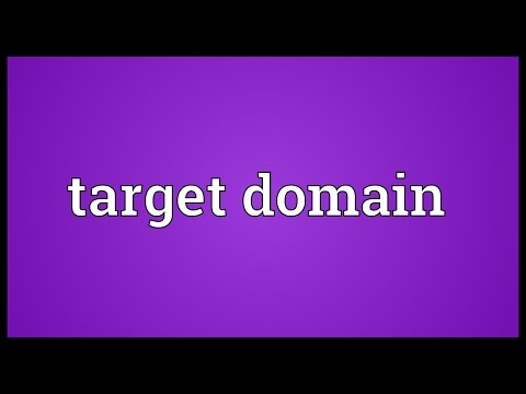 Target domain Meaning