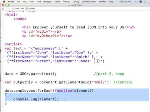 unit4: ForEach and JSON array traversal