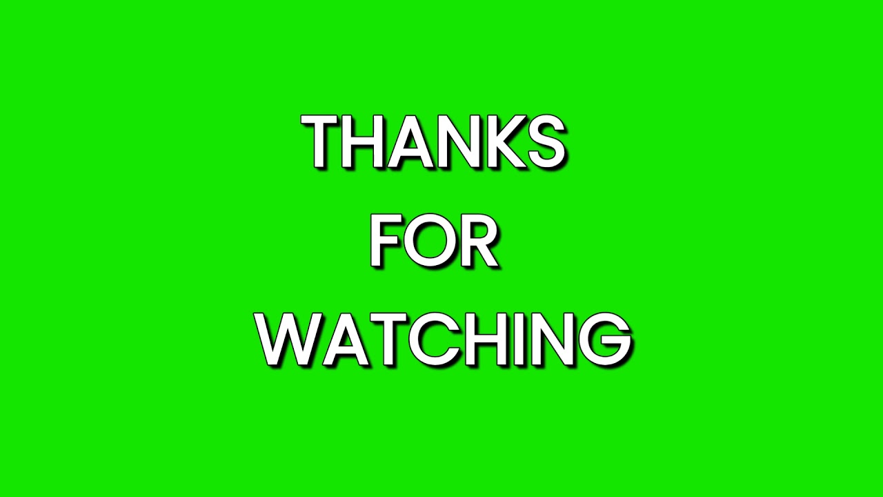 Green screen || thanks for watching || technical baba 01 ||