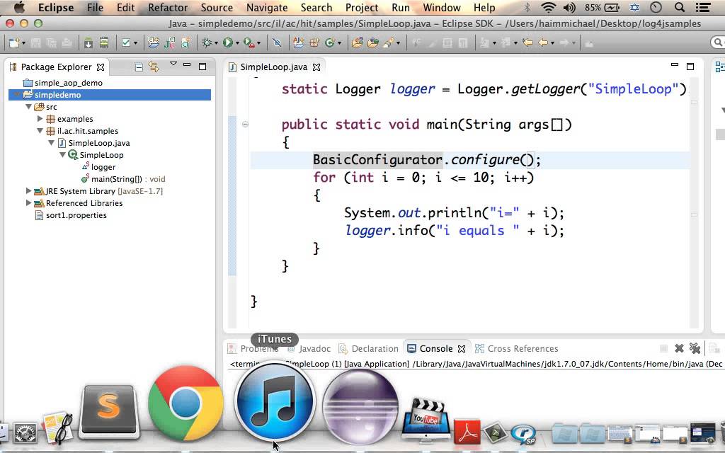 Basic Sample for Log4j