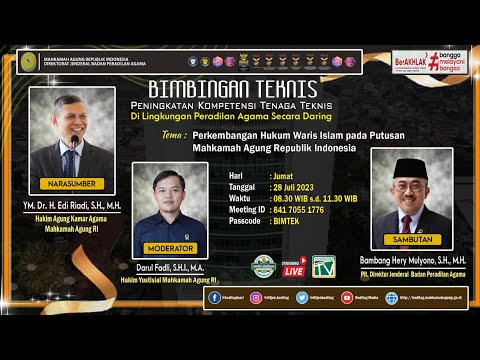 Bimbingan Teknis Peningkatan Kompetensi Tenaga Teknis (28 JULI 2023)