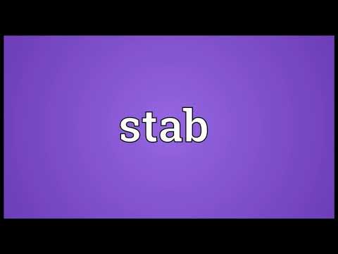 stab meaning in English