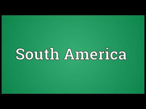 South America meaning in English