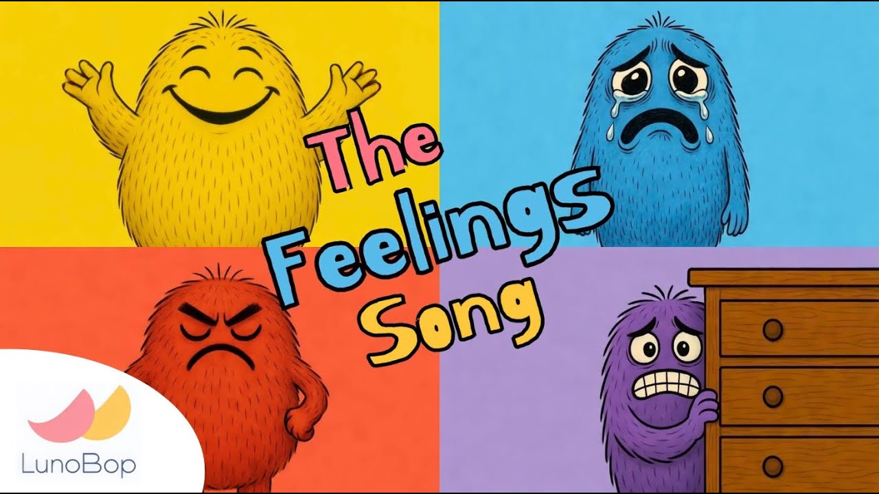 The Monster Feelings Song for Kids | Learn Emotions for Circle Time | Toddler & Preschool Teaching