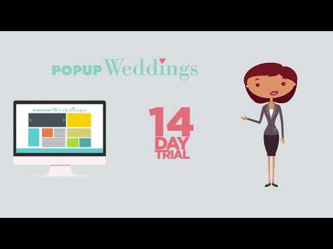 Create your own wedding website with Popup Weddings