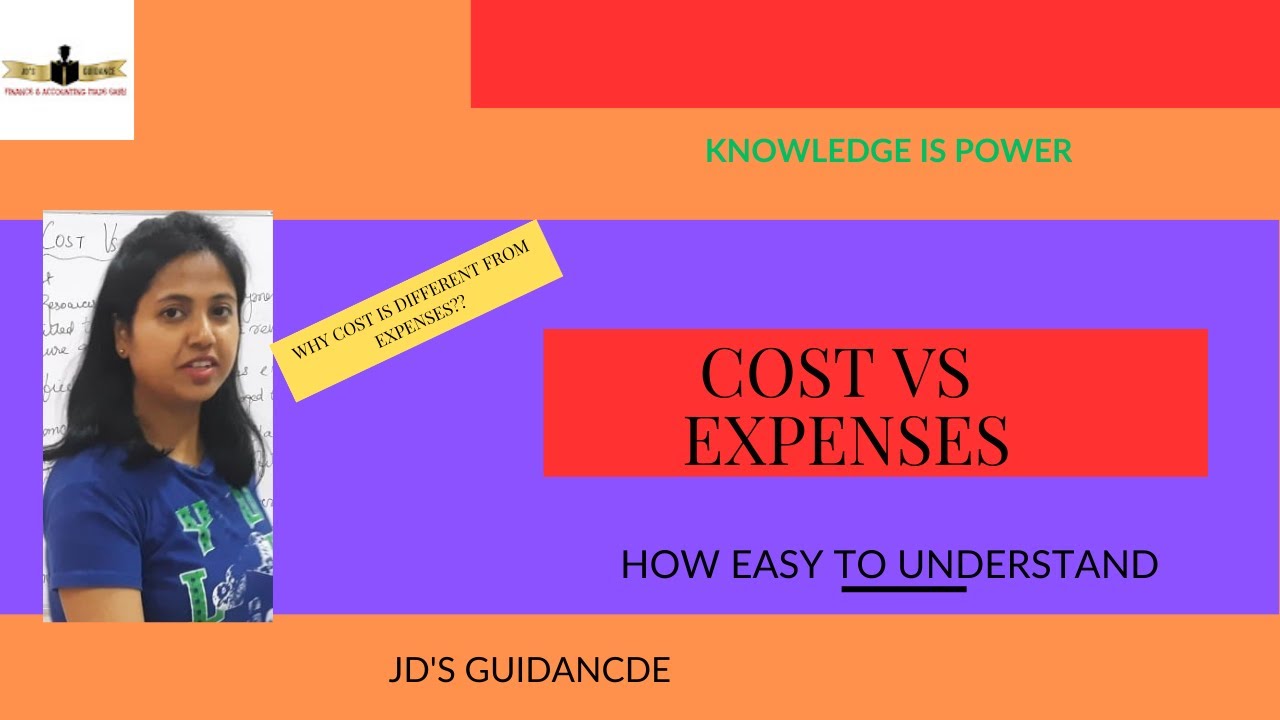 cost vs  expense