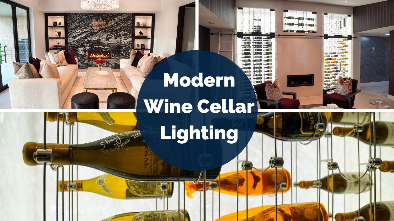 We Built a Modern Wine Cellar Lighting in a Luxury Wine Cellar!