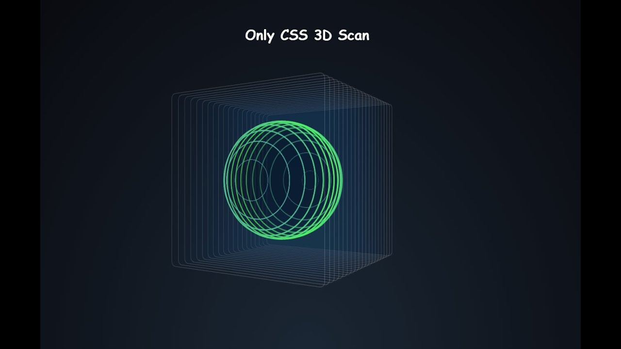 Only CSS  3D Scan | Create an Interactive 3D Particle Effect with HTML, CSS, and JavaScript