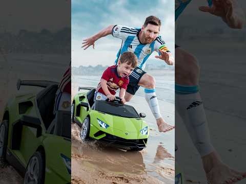 Messi Steals Ronaldo’s Son’s Car! Ronaldo Strikes Back! #cristianoronaldo #messi #football