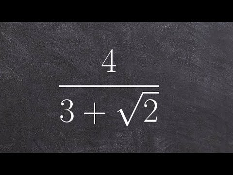 Learn how to rationalize the denominator with a binomial and radical