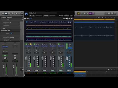 Is it possible to split an audio drum track into individual audio ...