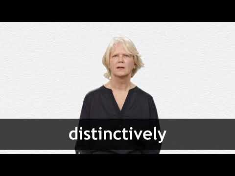 DISTINCTIVELY definition and meaning | Collins English Dictionary