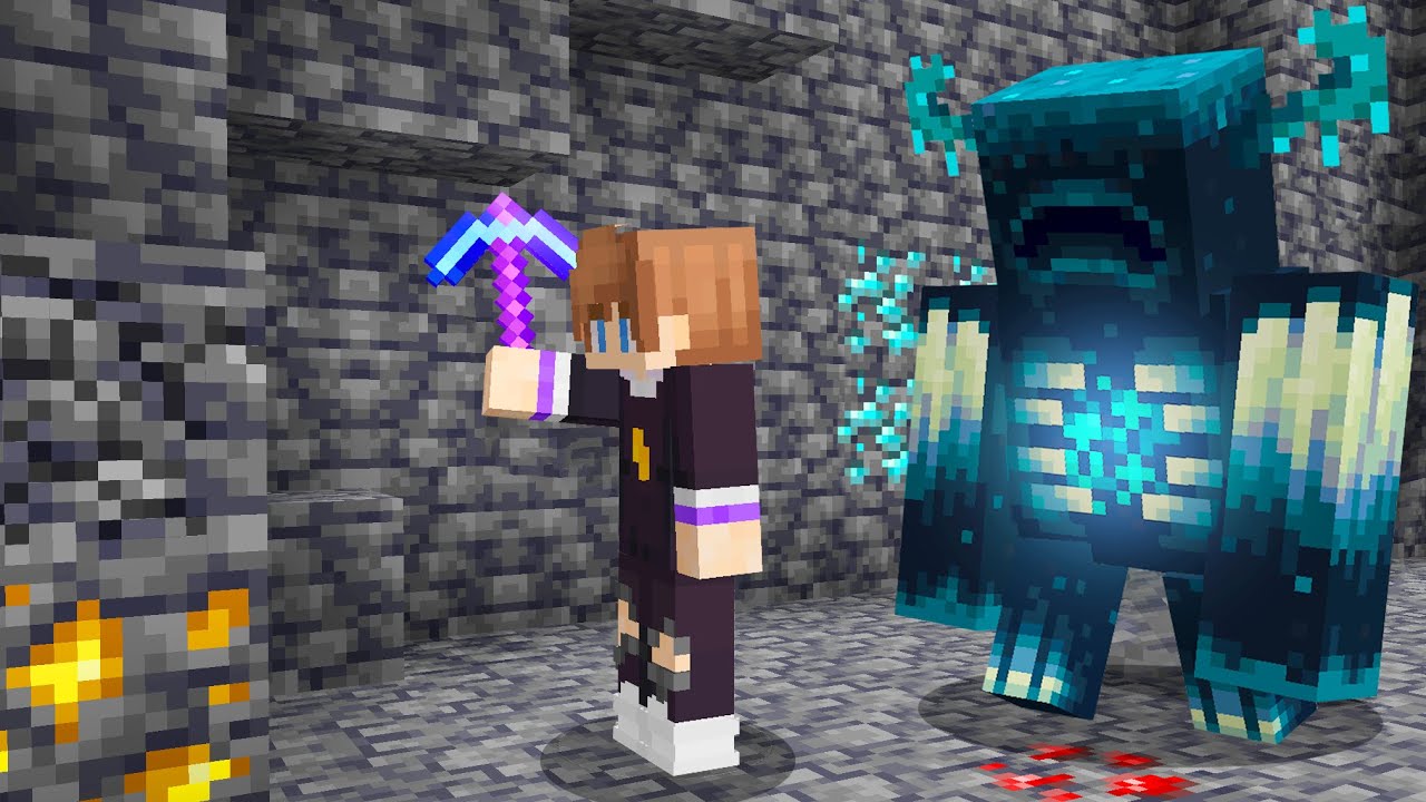 I Survived 100 Days in the DEEP DARK in Minecraft Hardcore...