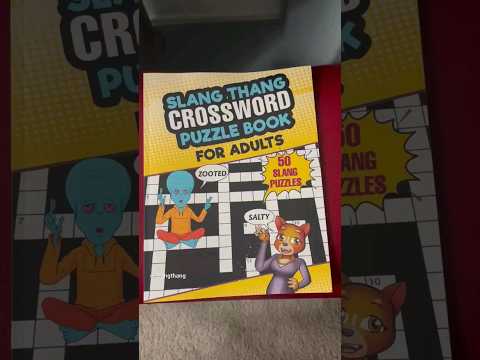 Introducing the Slang Thang Crossword Puzzle Book for Adults 📘