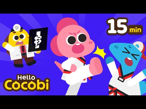 A Broken Bone! Taekwondo Song + More Job Songs | Olympic | Kids Nursery Rhymes | Hello Cocobi