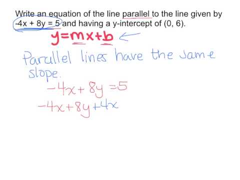 MAT1302 Section 3.6 Parallel Lines