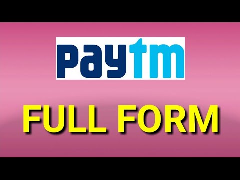 What is the full form of Paytm? - Rk Text Book