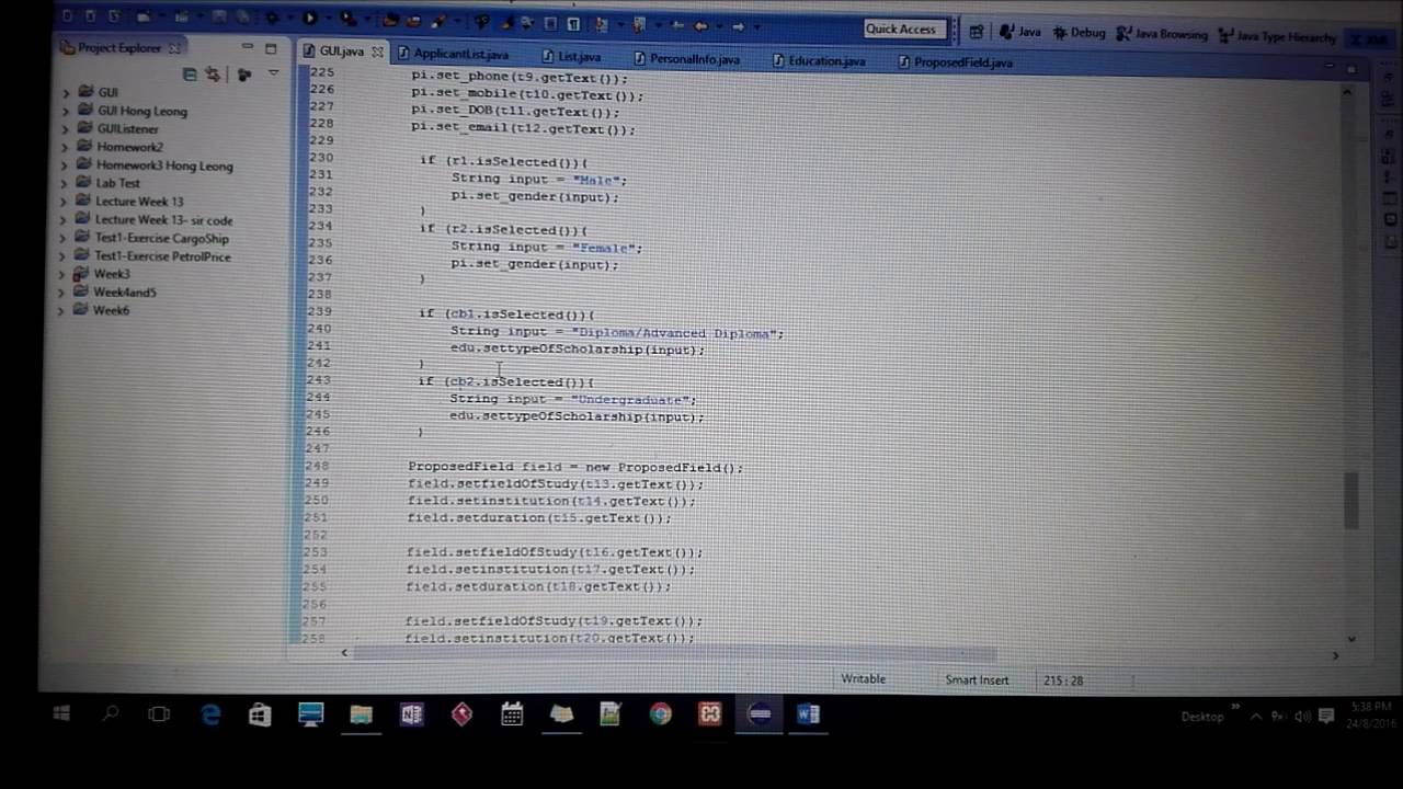 Object-oriented Programming - GUI & Action Listener