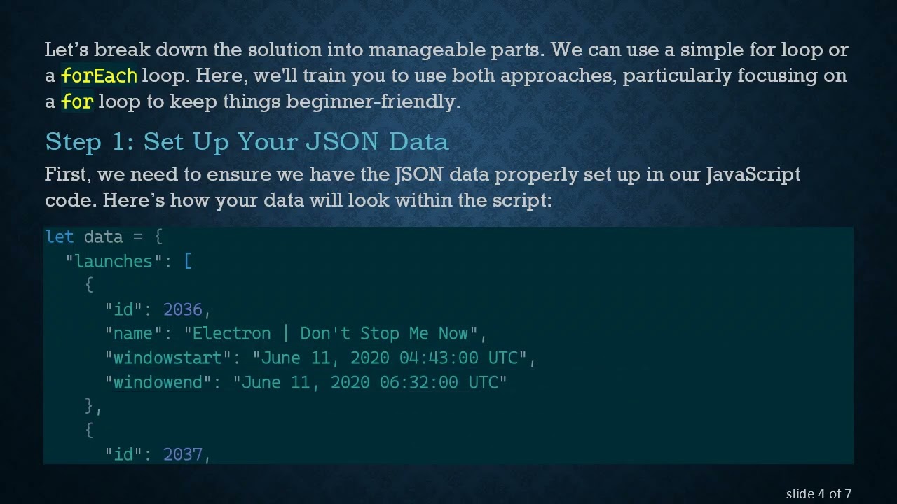 How to Loop Through Elements in API JSON Files Using JavaScript and jQuery
