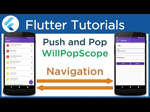 Learn Flutter Navigate to a new screen and back Use WillPopScope and Perform Push and Pop ...