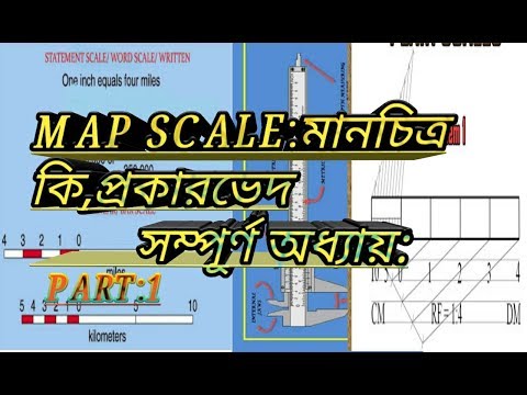 🔥Map scale and types/by ashim/in bengali language/college and class-11,12/