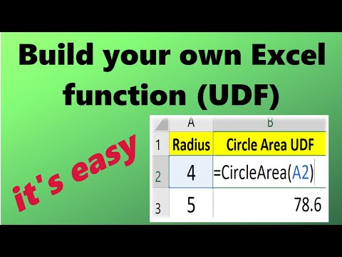 Create Custom / User Defined Functions or UDF in Excel using VBA.