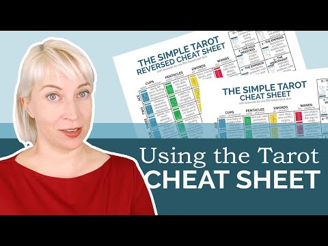 How to Use the Tarot Card Meanings Cheat Sheet