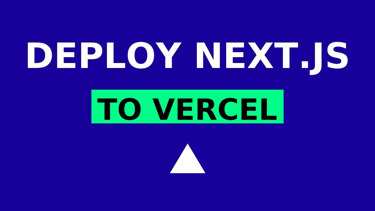 Deploy a Next js App to Vercel -  An Autism-Friendly Deployment Tutorial