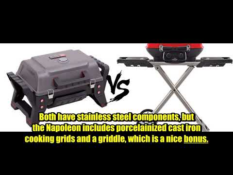 Charbroil Grill2Go X200 VS Napoleon TravelQ 285 Portable Gas BBQ Grill