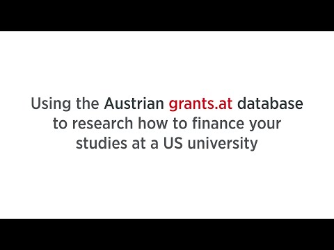 How to use the Austrian grants database