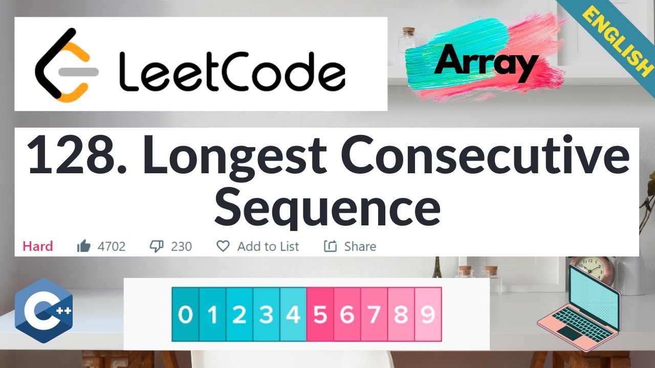 LeetCode 128. Longest Consecutive Sequence | Hard | Algorithm Explained | C++