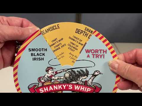 Shanky's Whip Cocktail Recipe Wheel by American Slide Chart | Perrygraf