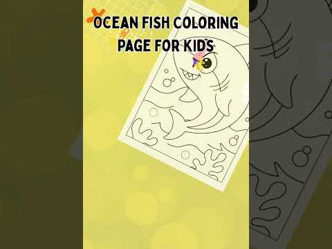 Ocean Fish Coloring Page For Kids – Fun Ocean Animal Printable