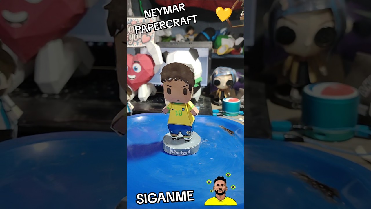 NEYMAR PAPERCRAFT /PAPEKURA /BRASIL /MANUALIDADES /PAPEL #papel #papelcrafts #neymar