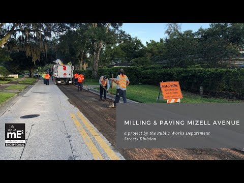 Milling & Paving Mizell Avenue - a project of the Public Works Department's Streets Division