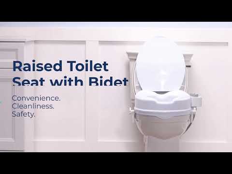 Raised Toilet Seat With Bidet by Drive Medical