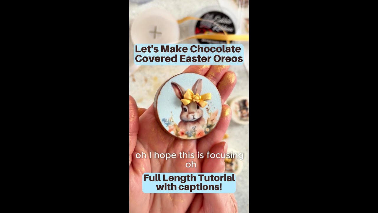 Easter Bunny Chocolate Covered Oreos - Complete Tutorial