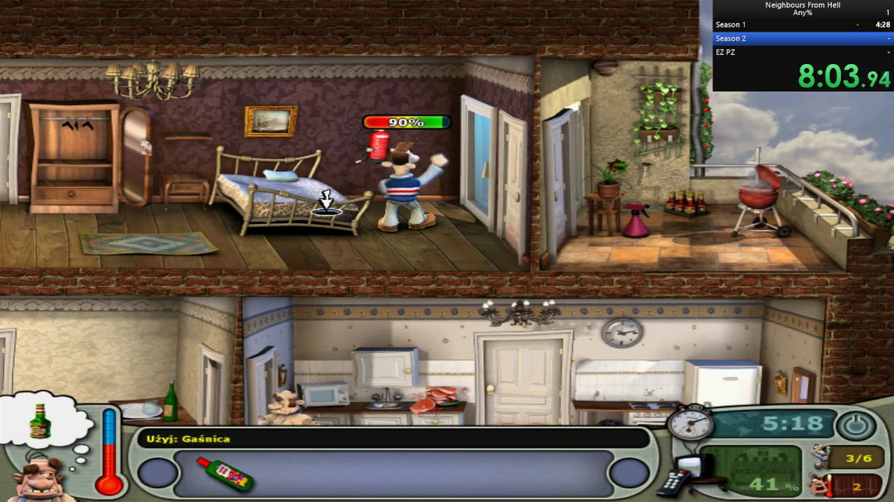 Neighbours From Hell | any% former World Record | 22:28