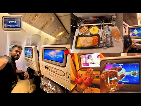 QATAR AIRWAYS Boeing 777 ECONOMY CLASS with Unlimited FOOD || 5-Star Airline Experience ||
