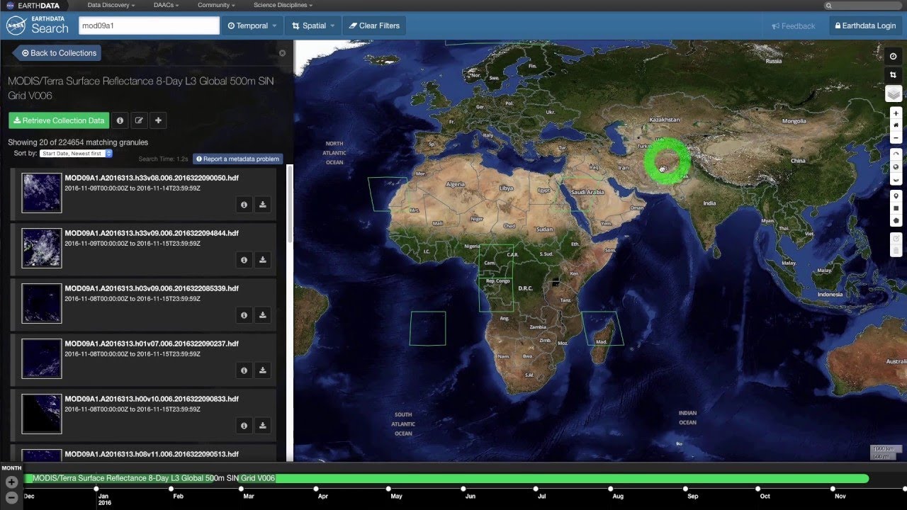 Getting Started with MODIS V6 Surface Reflectance Data Part 1