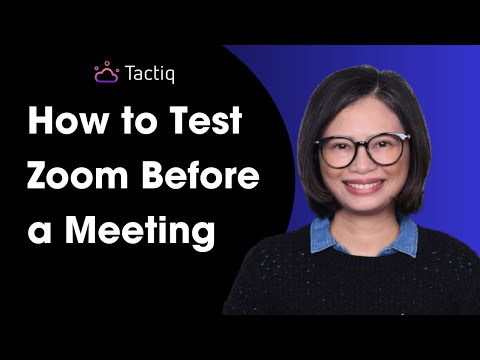 How to Test Zoom Before a Meeting