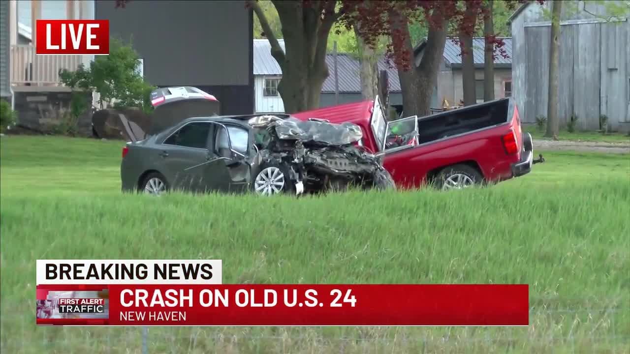 One dead, another seriously injured after crash on Old US 24