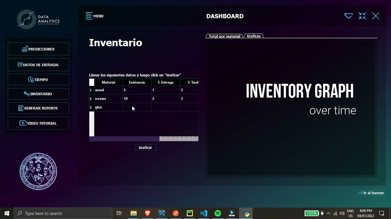 Inventory Management Desktop App With Python.