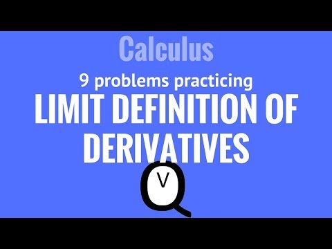 Calculus - Limit Definition of Derivatives - Guided Practice