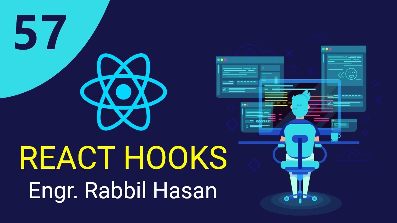 React JS Tutorial Bangla | Part 57 React Hook useState in functional component