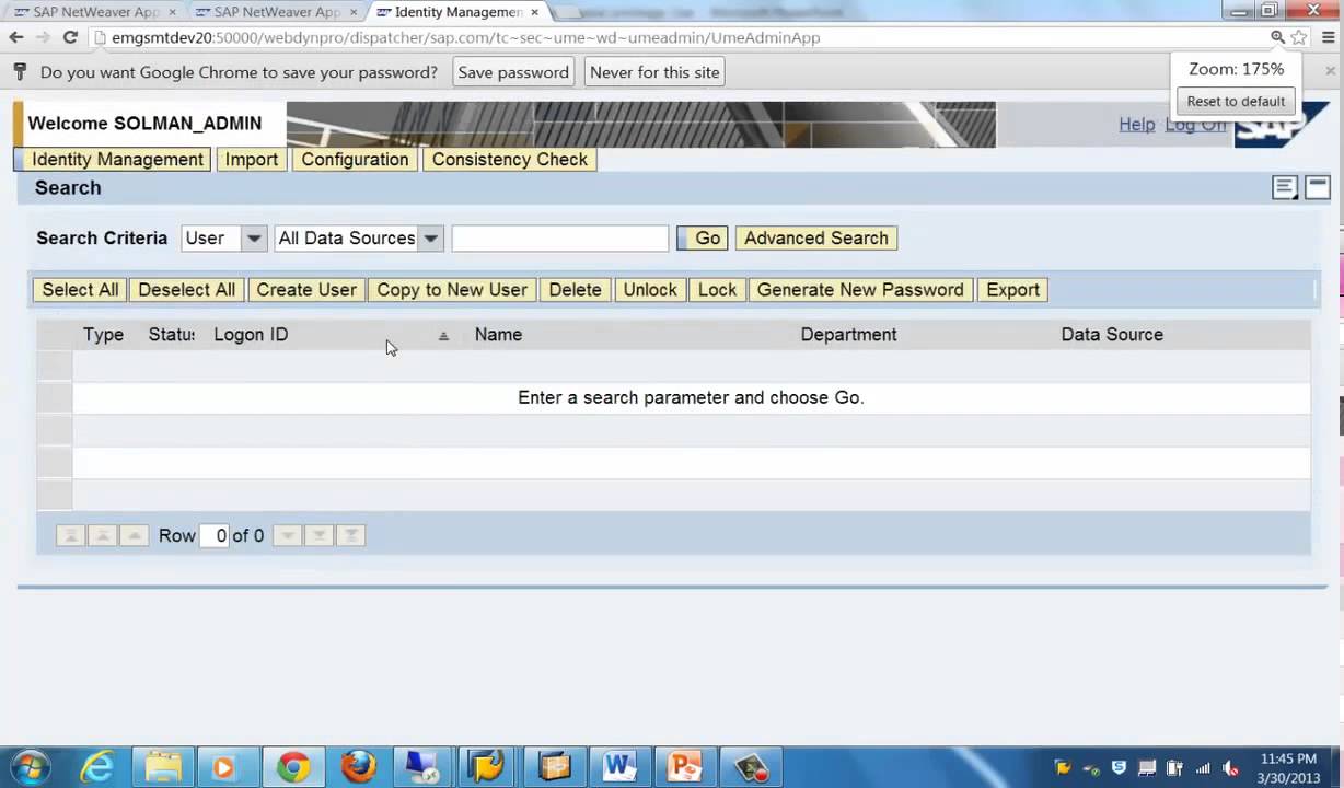 SAP AS JAVA User Administration